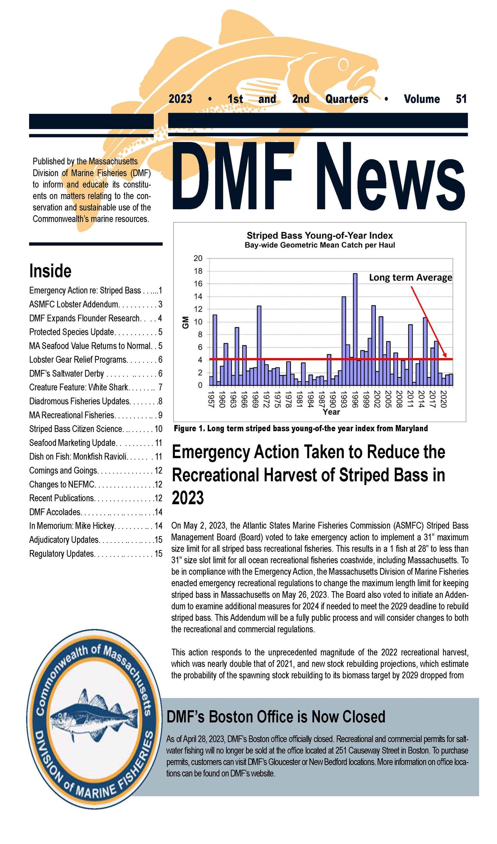 DMF News 2023 Q1 & Q2 | Mass.gov